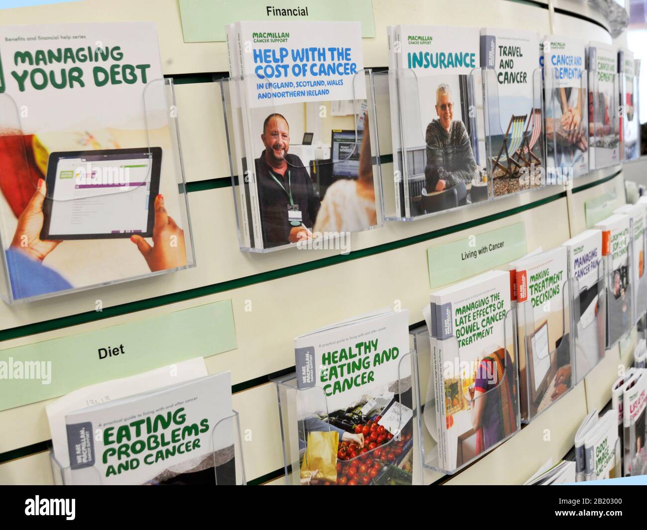 MacMillan cancer research information leaflets Stock Photo - Alamy