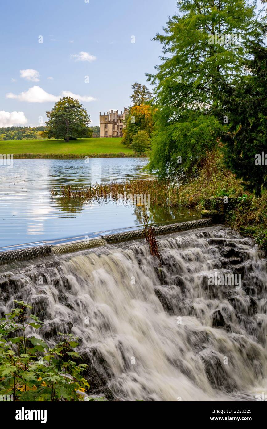 The outflow from Capability Brown's artificial lake that seprarates the ...