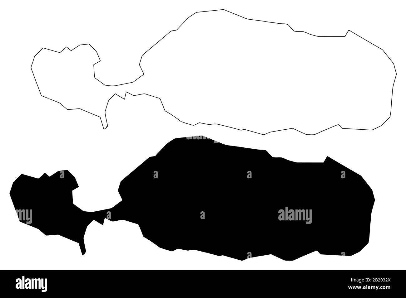 Rotuma Division (Republic of Fiji, Melanesia) map vector illustration ...