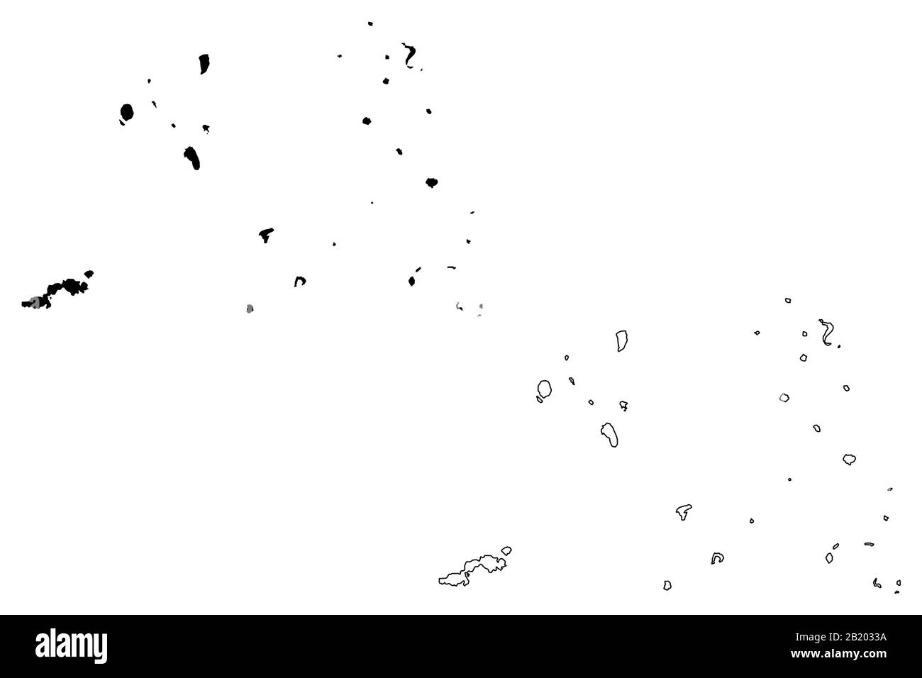 Eastern Division (Republic of Fiji, Melanesia) map vector illustration ...