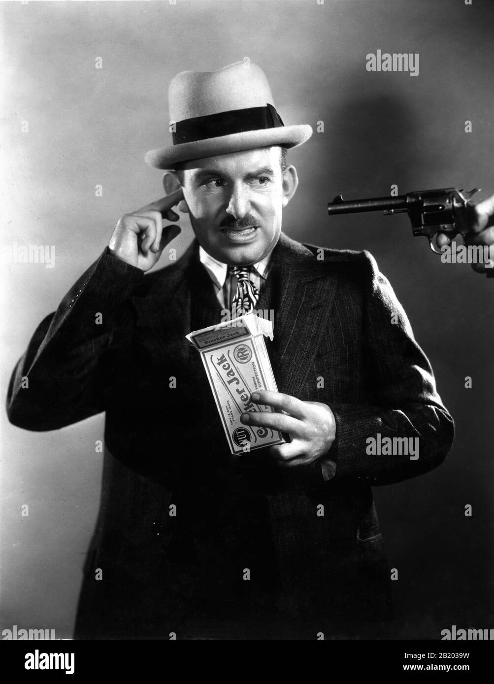 VINCE BARNETT as Angelo Publicity Portrait holding CRACKER JACK Box for ...