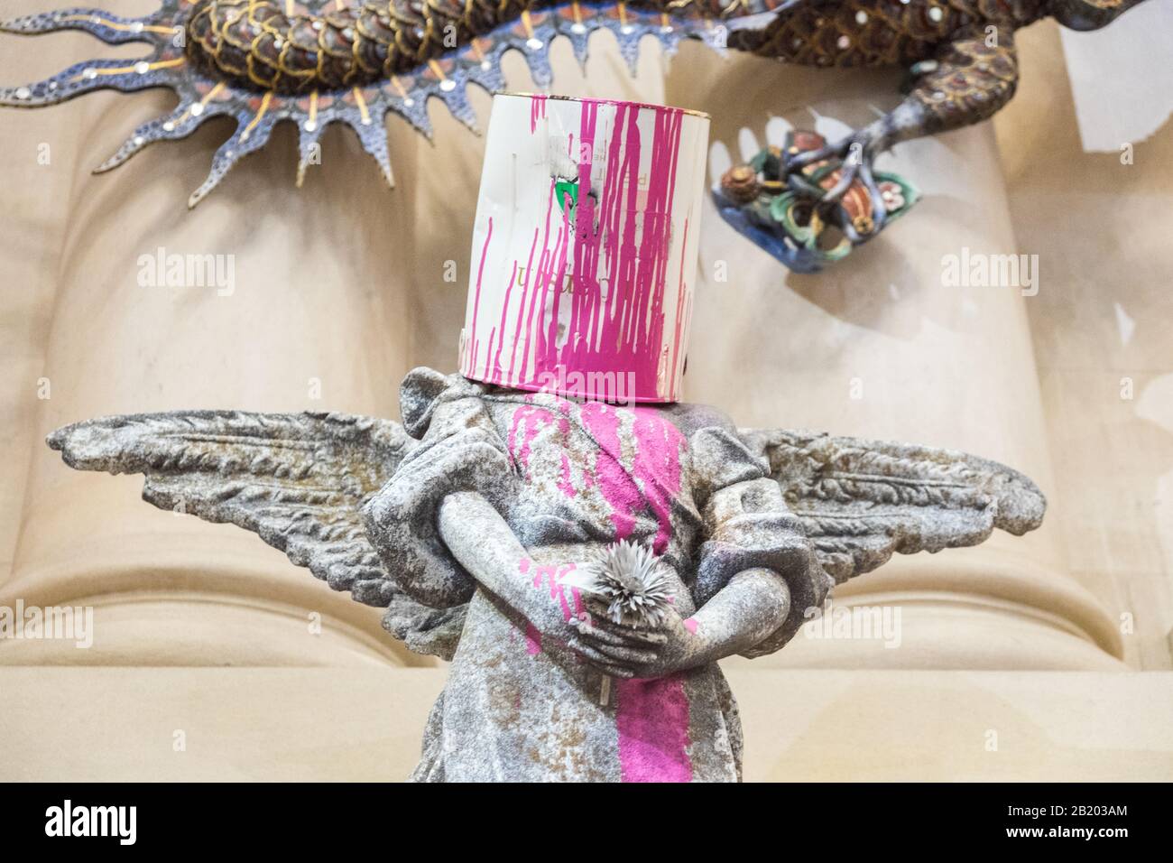 Banksy,Banksy's,Paint Pot Angel,Bristol Museum and Art Gallery,Bristol ...