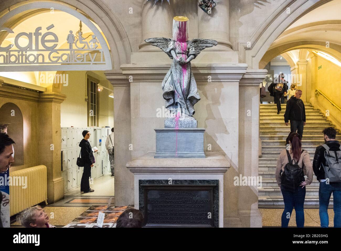 Banksy,Banksy's,Paint Pot Angel,Bristol Museum and Art Gallery,Bristol ...