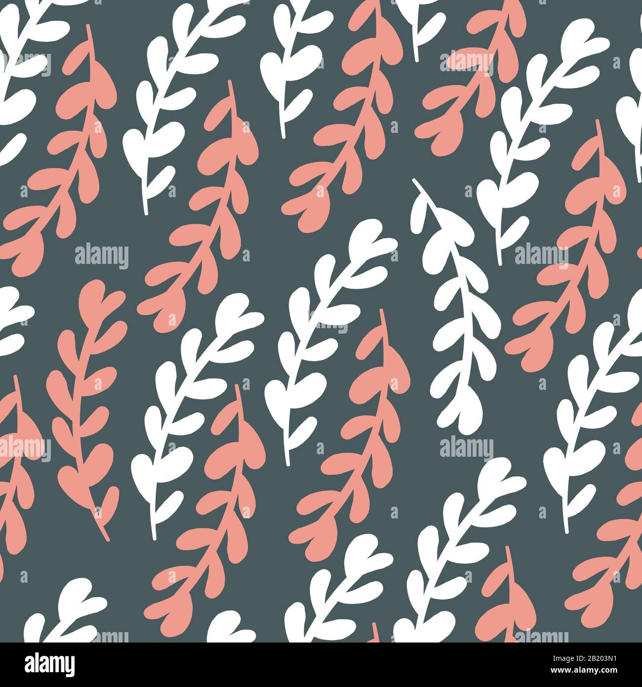 Seamless repeating pattern with floral elements in pastel colors on ...