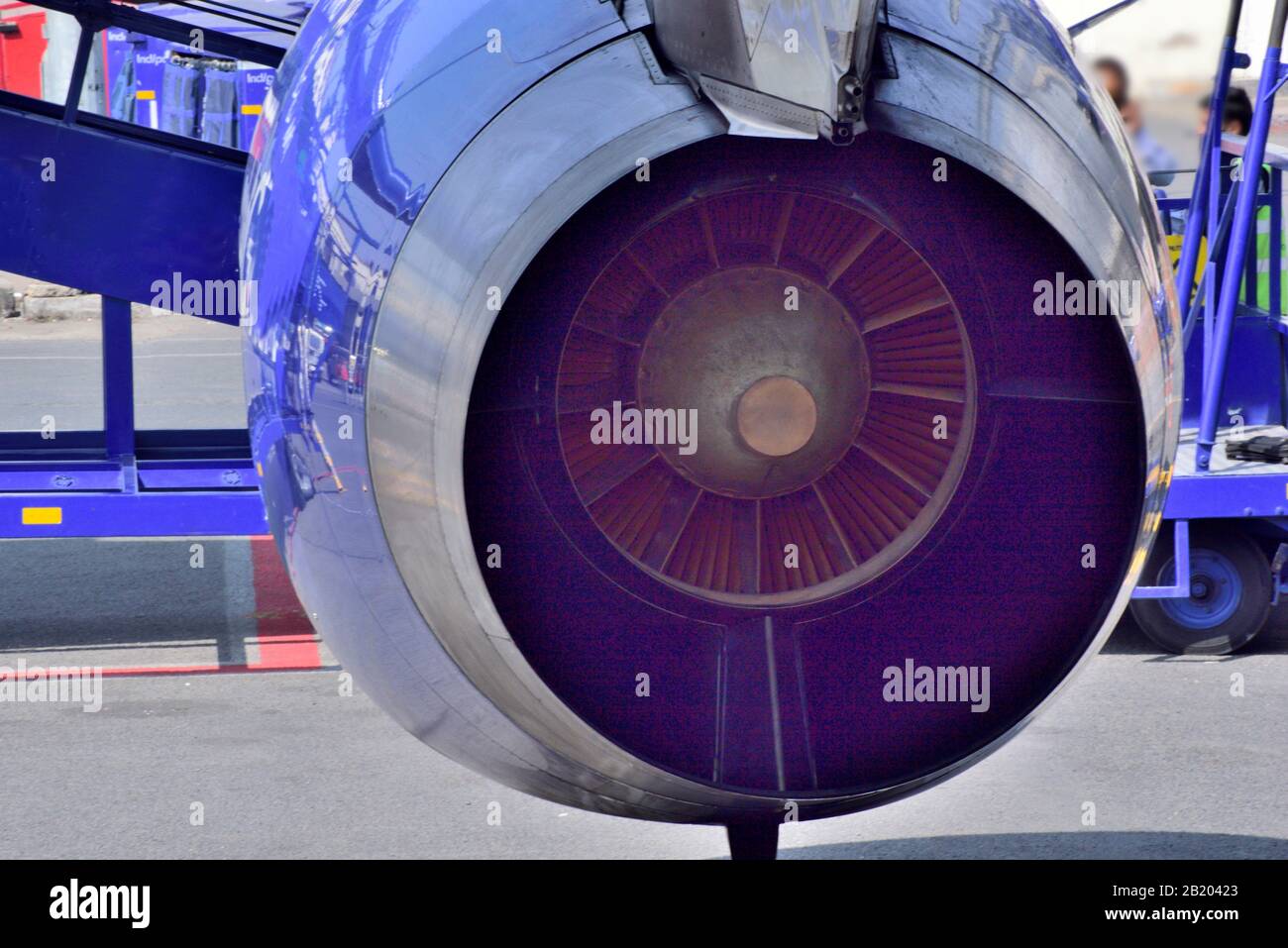 close up of airplane engine Stock Photo - Alamy