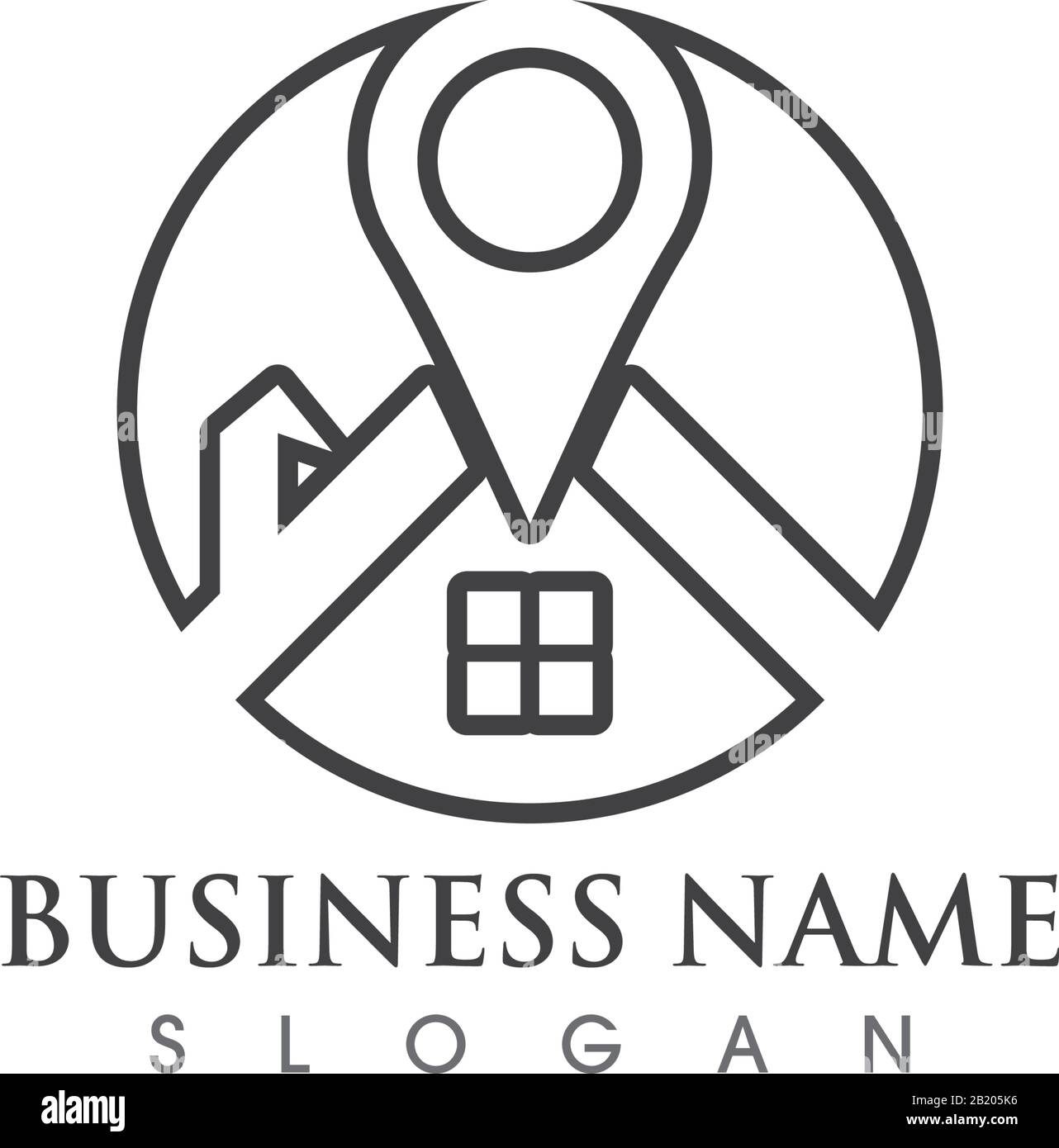 Home logo and symbol vector Stock Vector Image & Art - Alamy