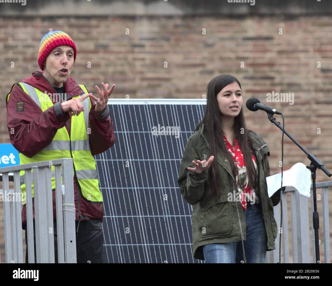 Mya-Rose Craig speaking at the Youth Strike 4 Climate Bristol event on ...