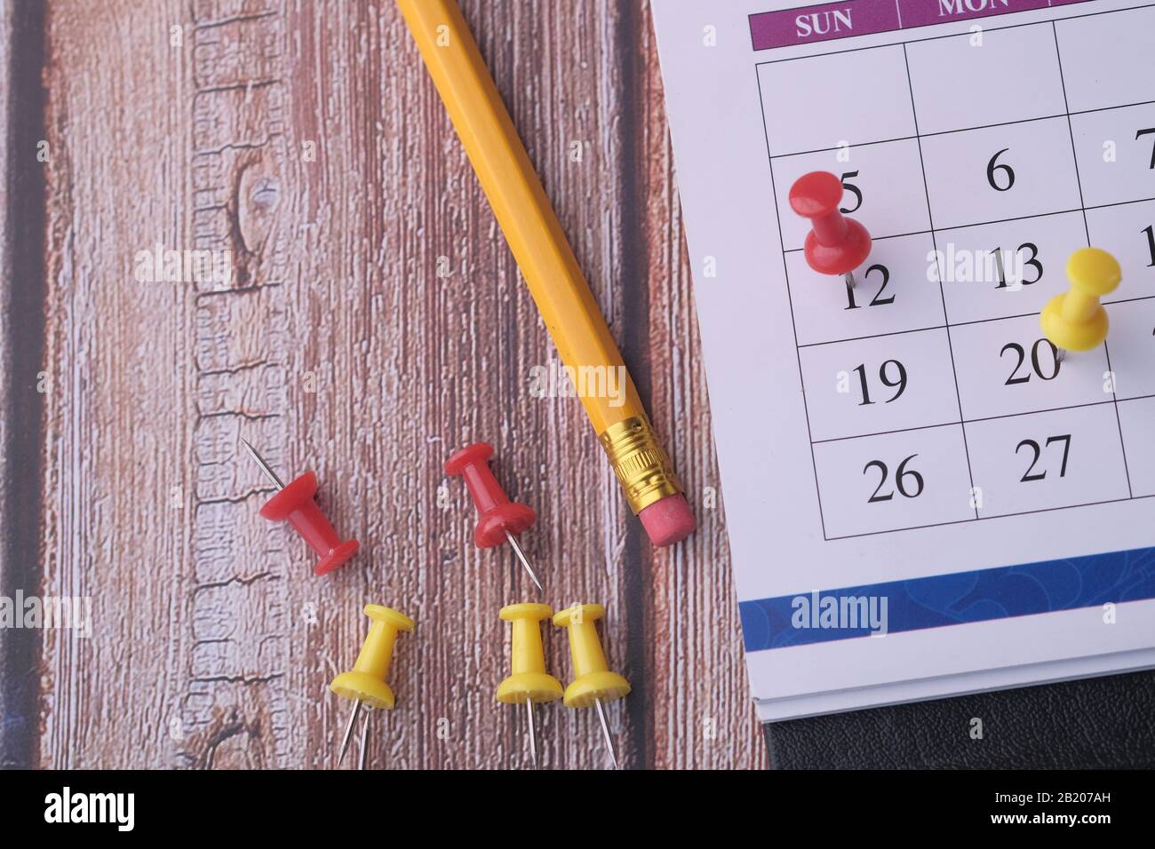 Calendar paper pin on hi-res stock photography and images - Alamy