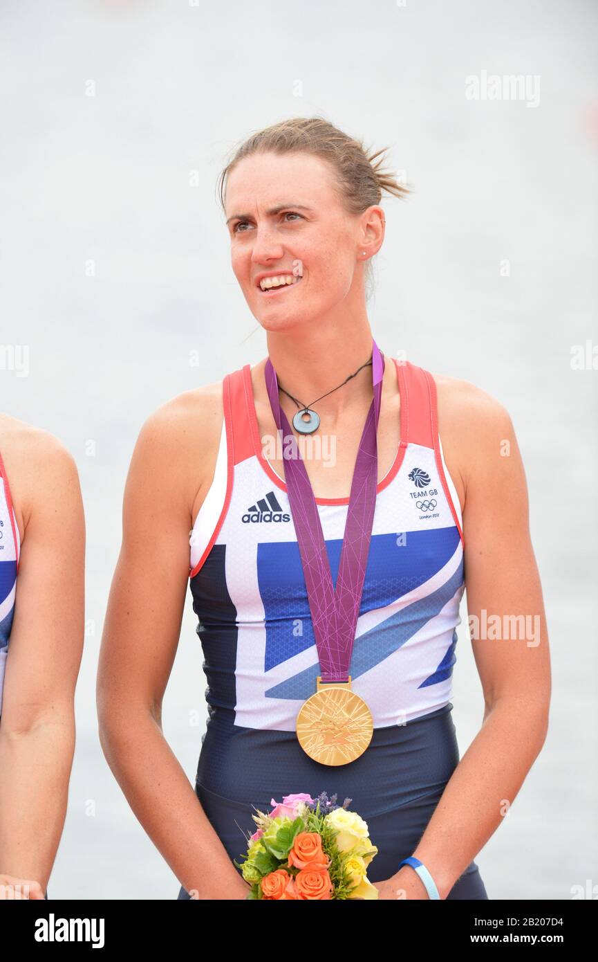 Womens pairs gold medalist heather stanning gbr hi-res stock ...