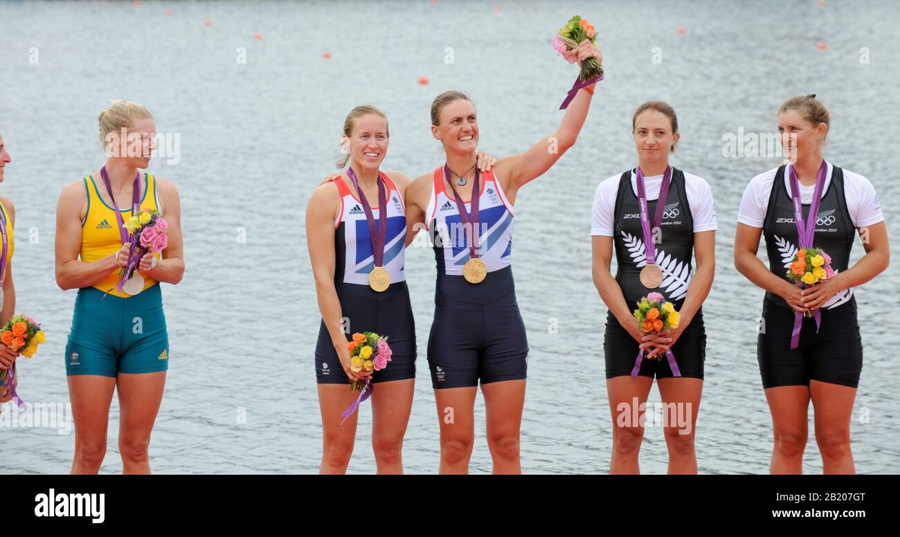 Silver medalist and left ausw2 kate hornsey b hi-res stock photography ...