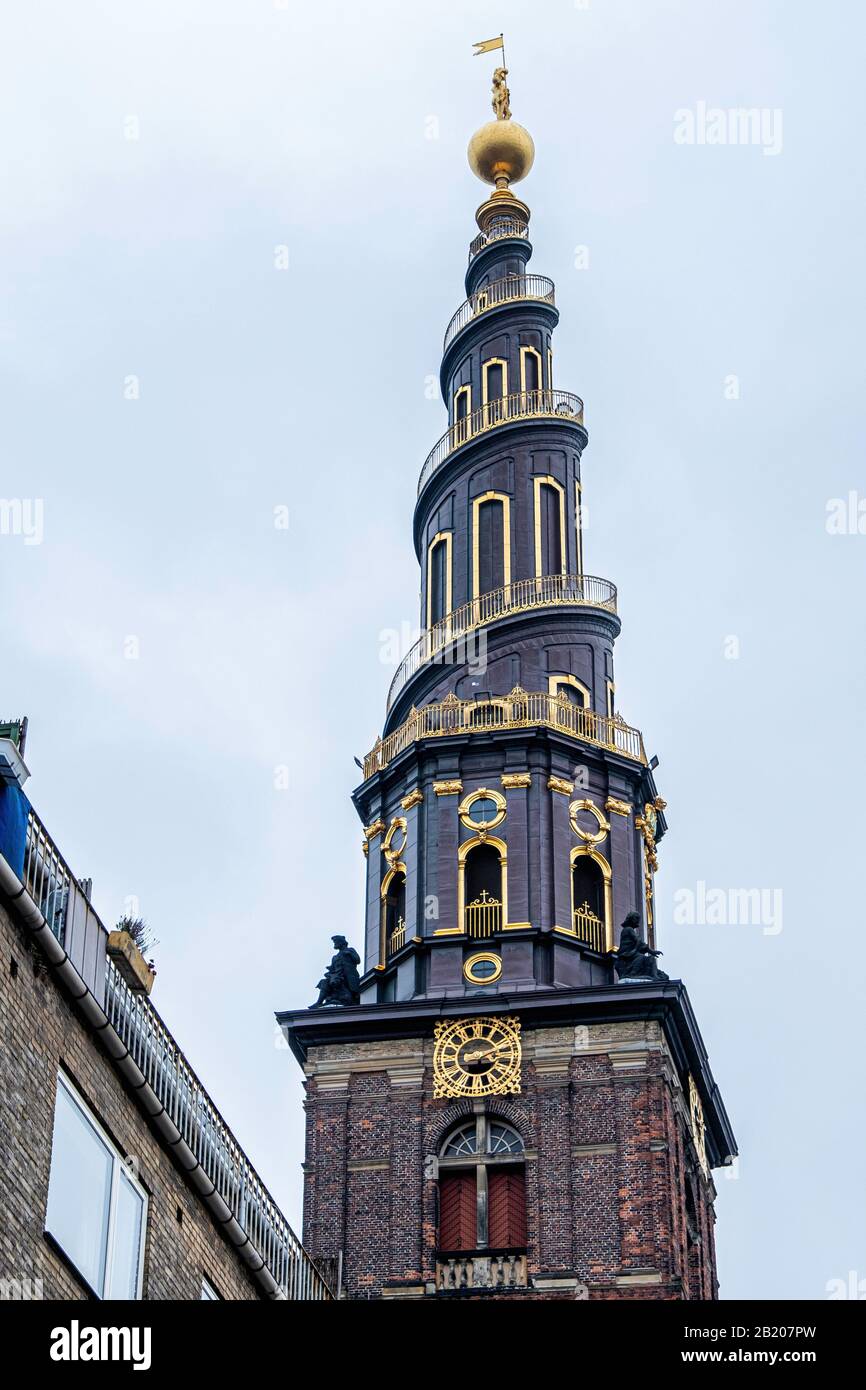The Church of Our Saviour, Vor Frelsers Kirke. Dutch Baroque style ...