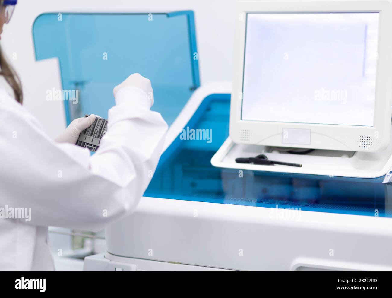 People Working At Laboratory of Blood Bank Stock Photo - Alamy