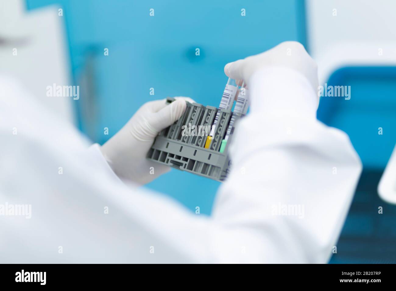 People Working At Laboratory of Blood Bank Stock Photo - Alamy