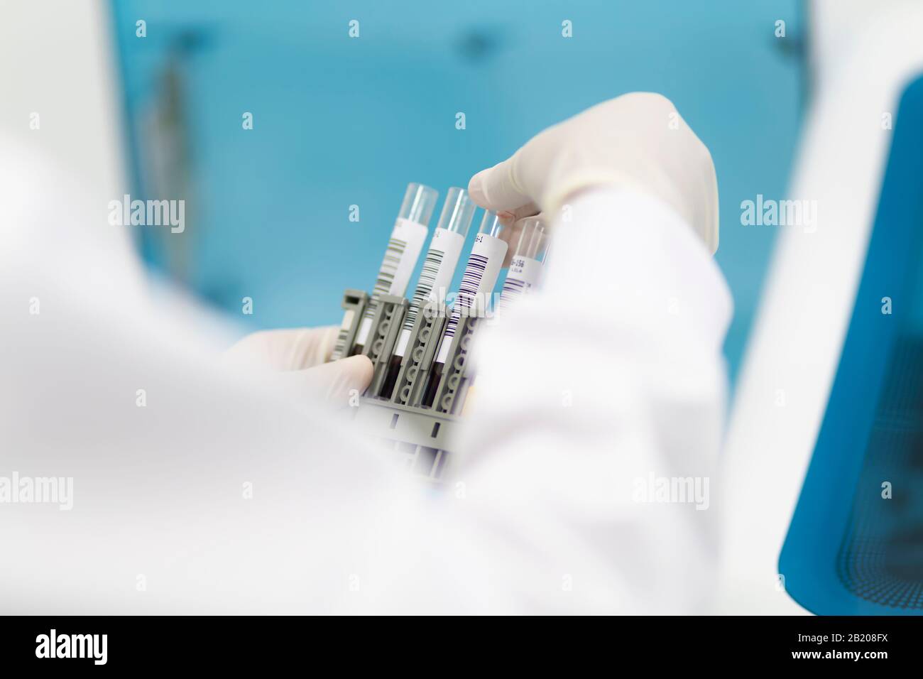 People Working At Laboratory of Blood Bank Stock Photo - Alamy