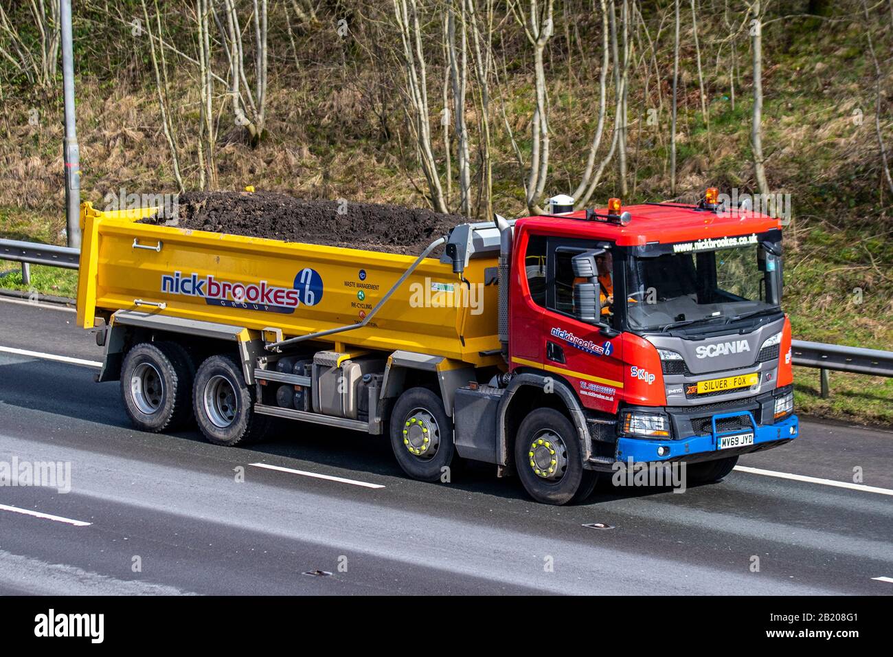 Silver Fox, named driver for Nick Brookes; HGV Haulage delivery trucks ...