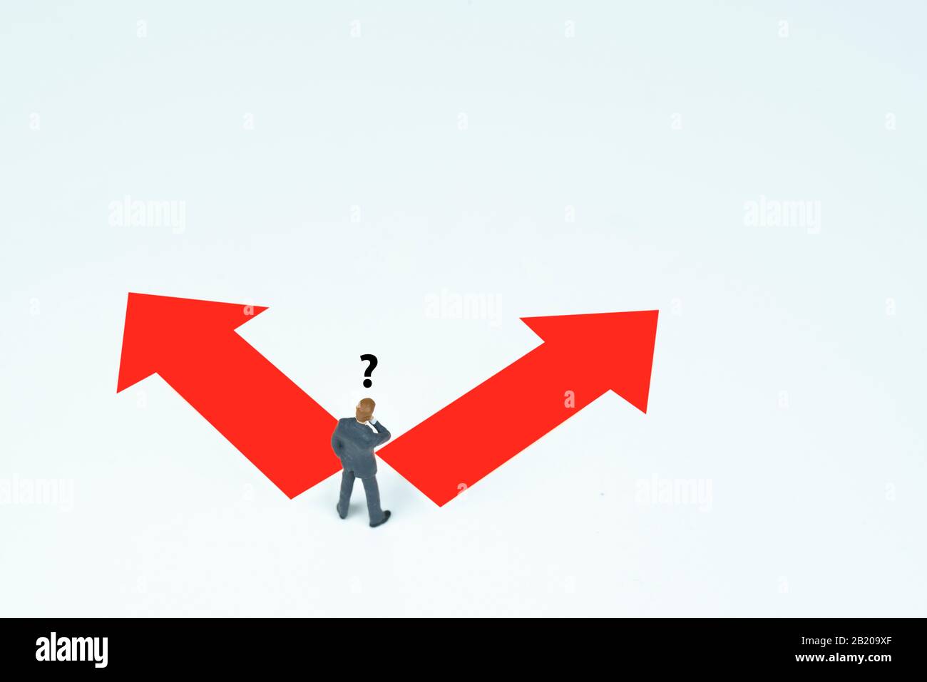 Concept confusion choosing right path hi-res stock photography and ...