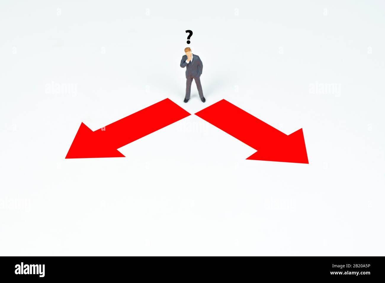 Concept confusion choosing right path hi-res stock photography and ...