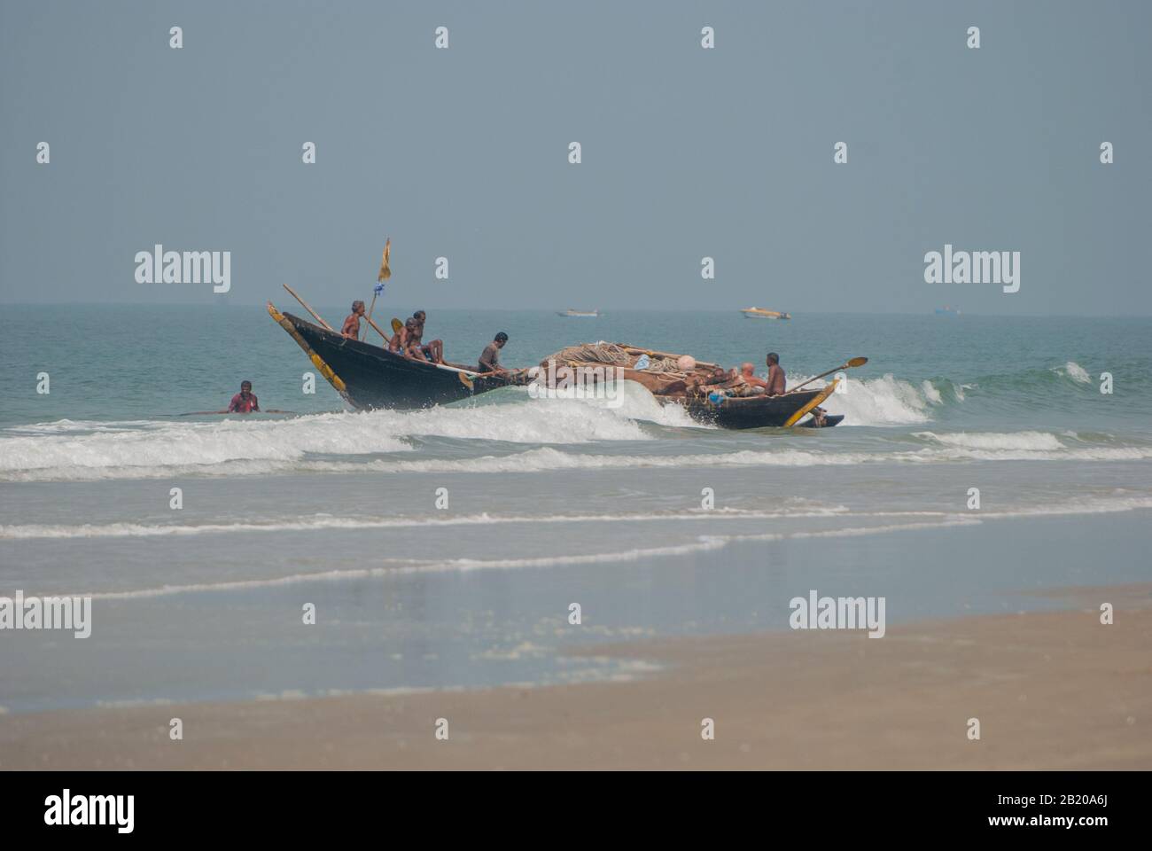 Fishing Boats in Southern Goa,India Stock Photo - Alamy