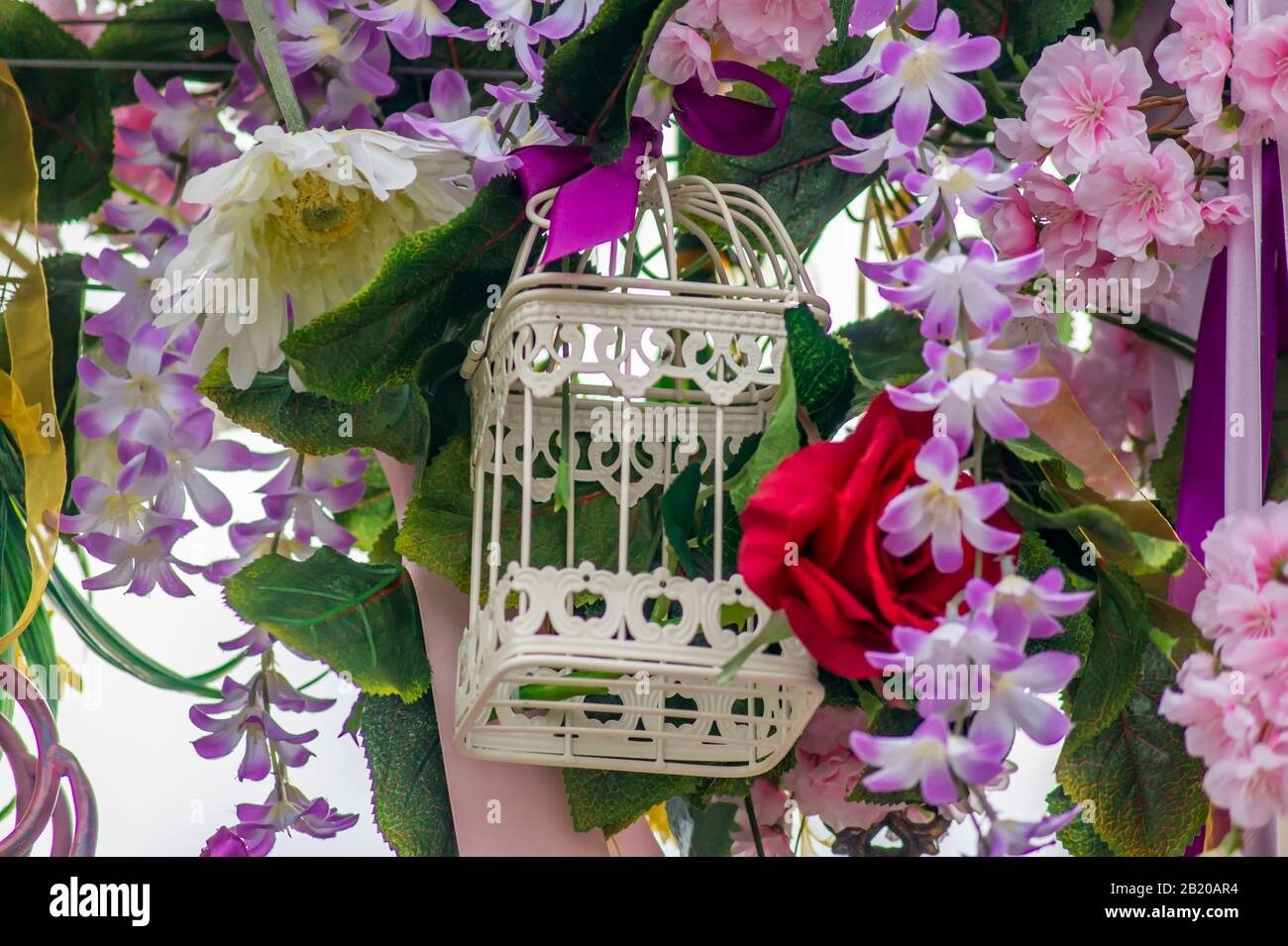 Wedding decoration. Alice in wonderland style. Arc decoration Stock ...