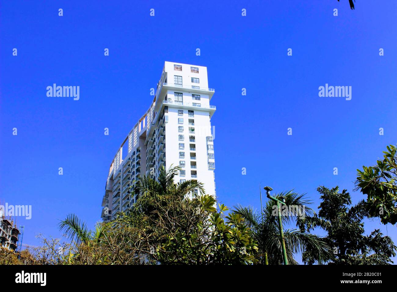 A picture of building with sky background Stock Photo - Alamy