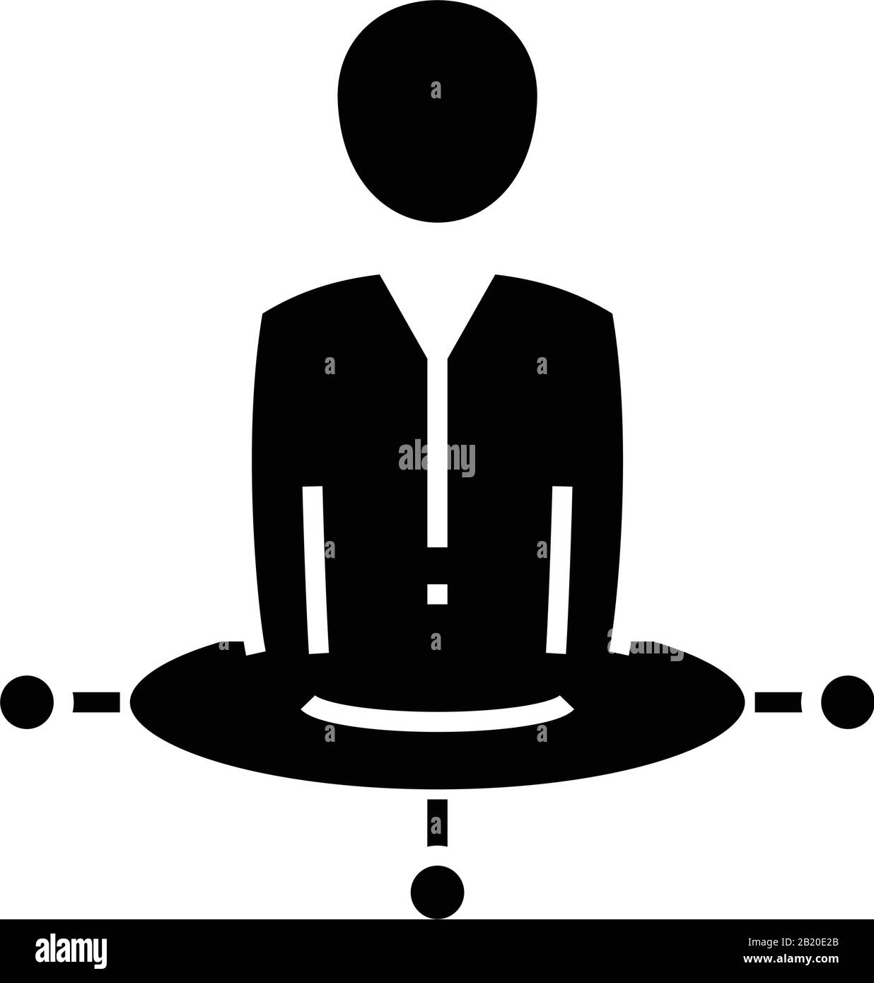 Different tasks black icon, concept illustration, vector flat symbol ...