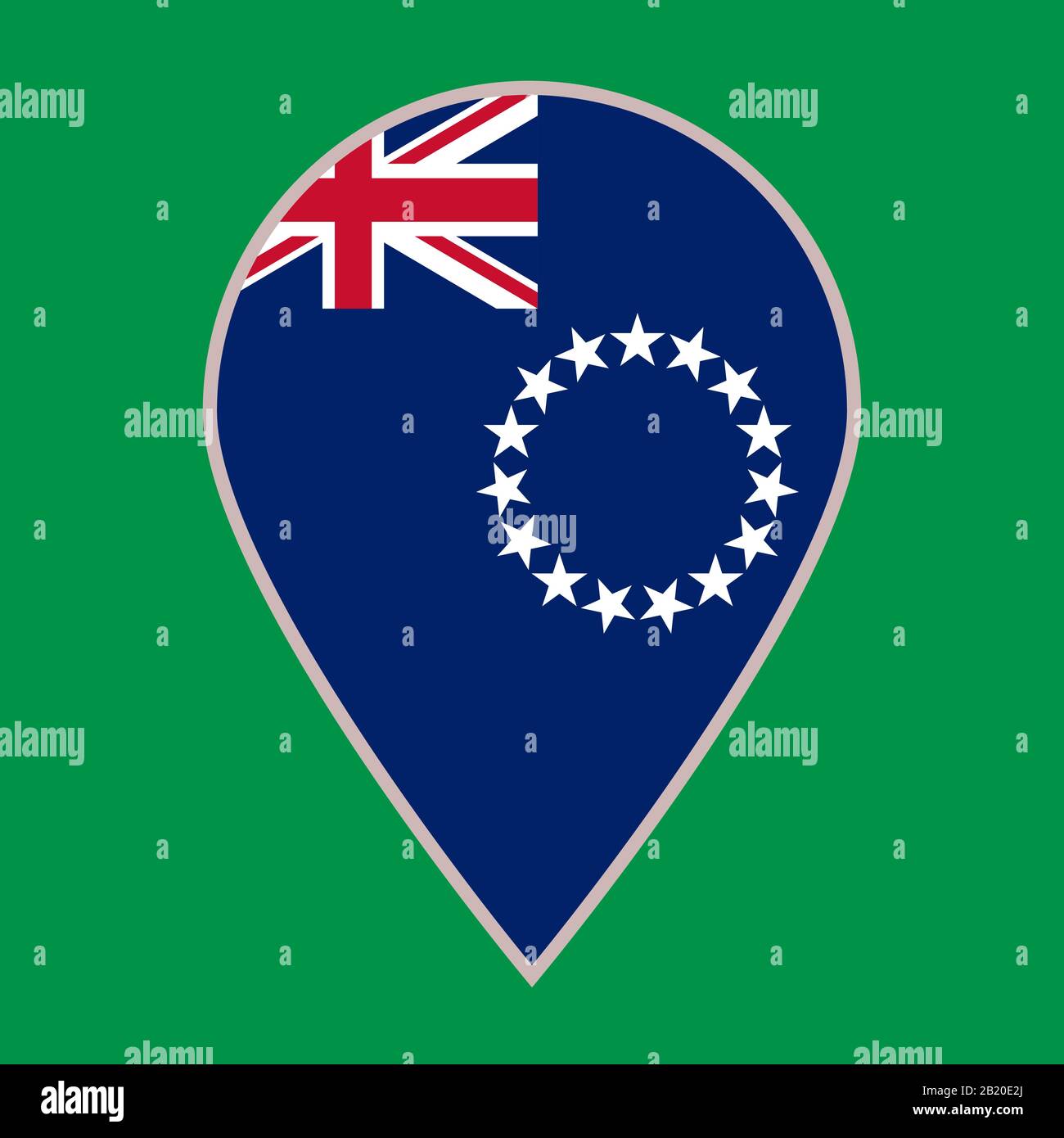 Cook Islands flag icon travel vector Stock Vector Image & Art - Alamy