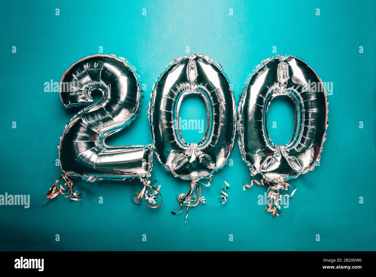 Balloon Bunting for celebration Happy 200th Anniversary made from ...