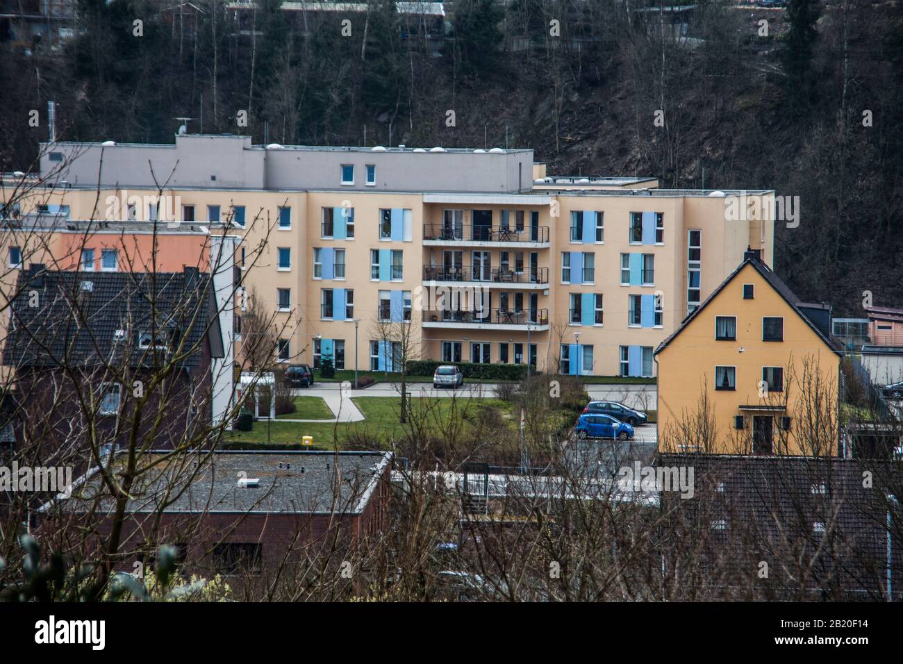 colorful high-rise buildings in prefabricated buildings Stock Photo - Alamy