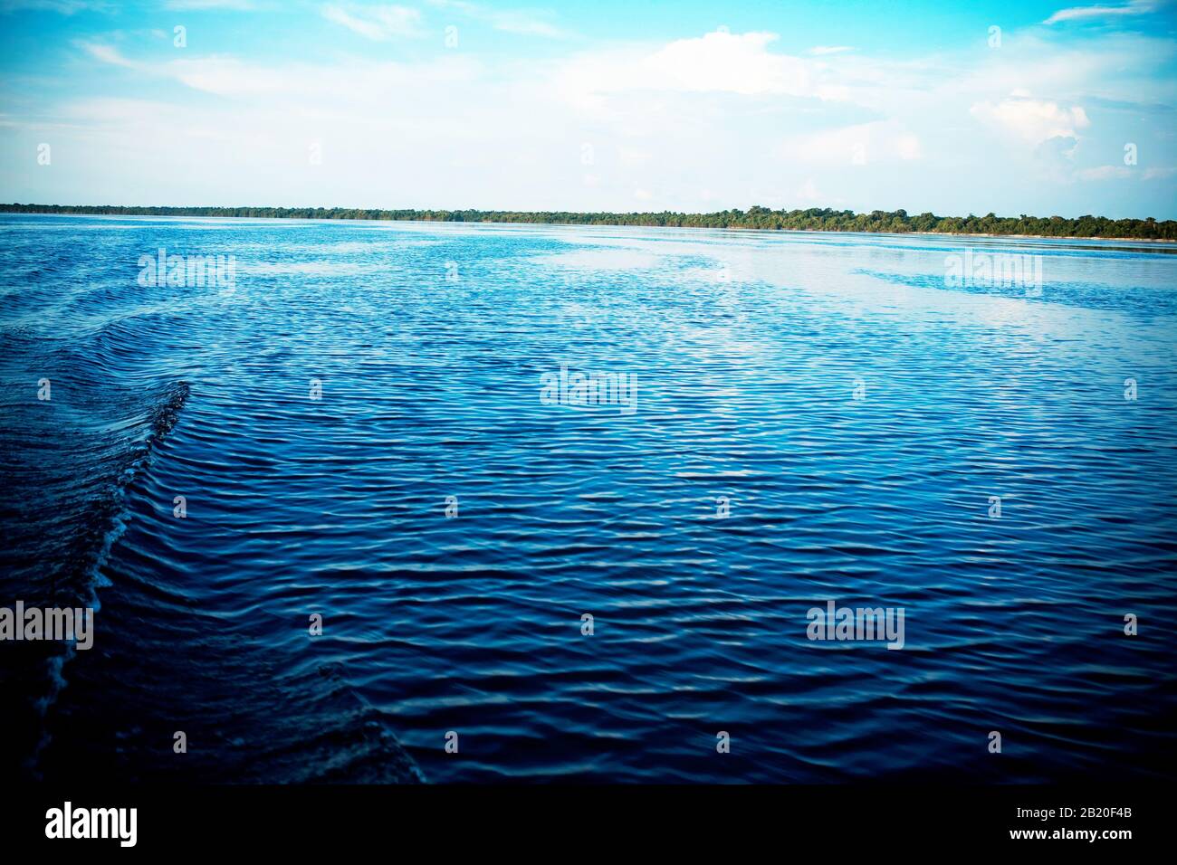 Landscape, Rainbow, Negro River, Iranduba, Amazonas, Brazil Stock Photo ...