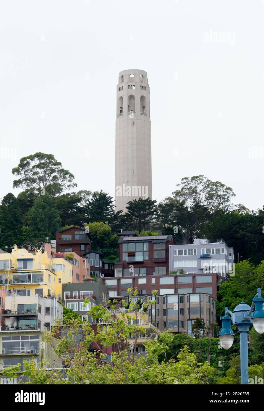 Lillian Coit Memorial Tower High Resolution Stock Photography and ...
