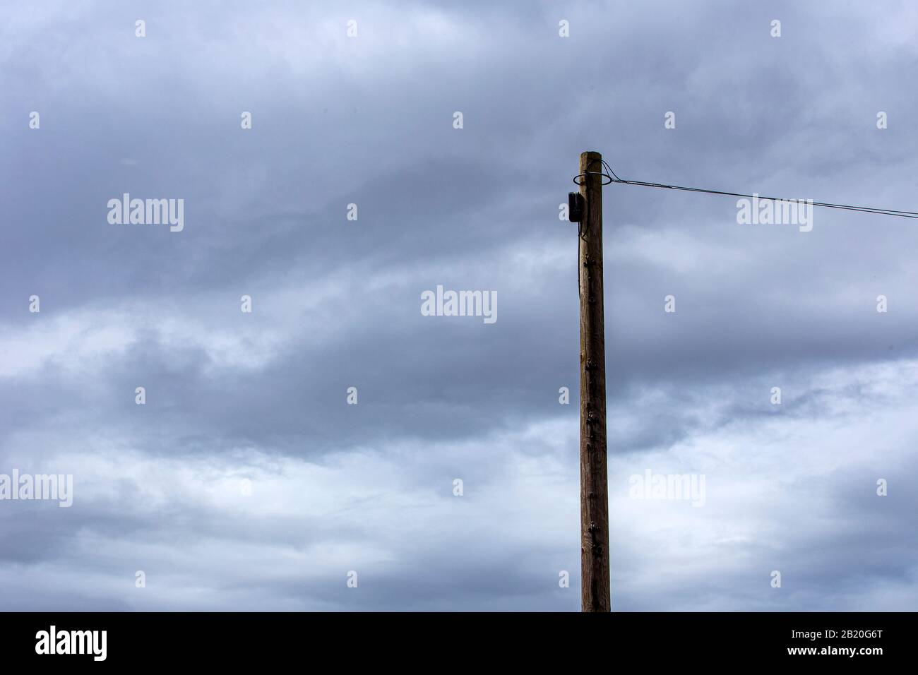 The end of the telephone line UK Stock Photo - Alamy