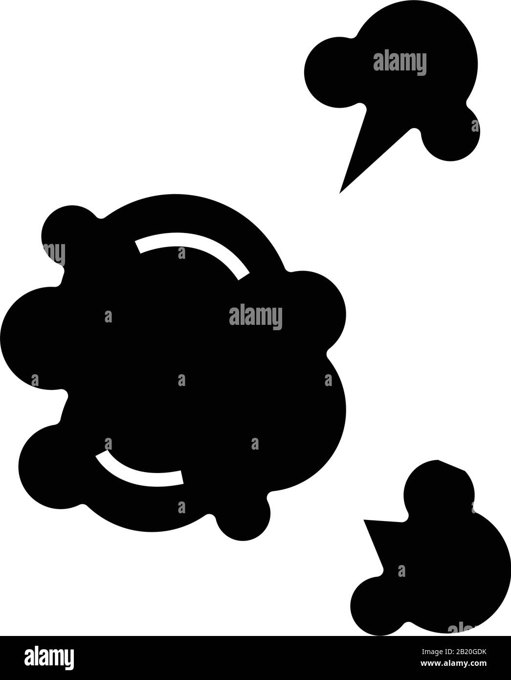 Explosion black icon, concept illustration, vector flat symbol, glyph ...