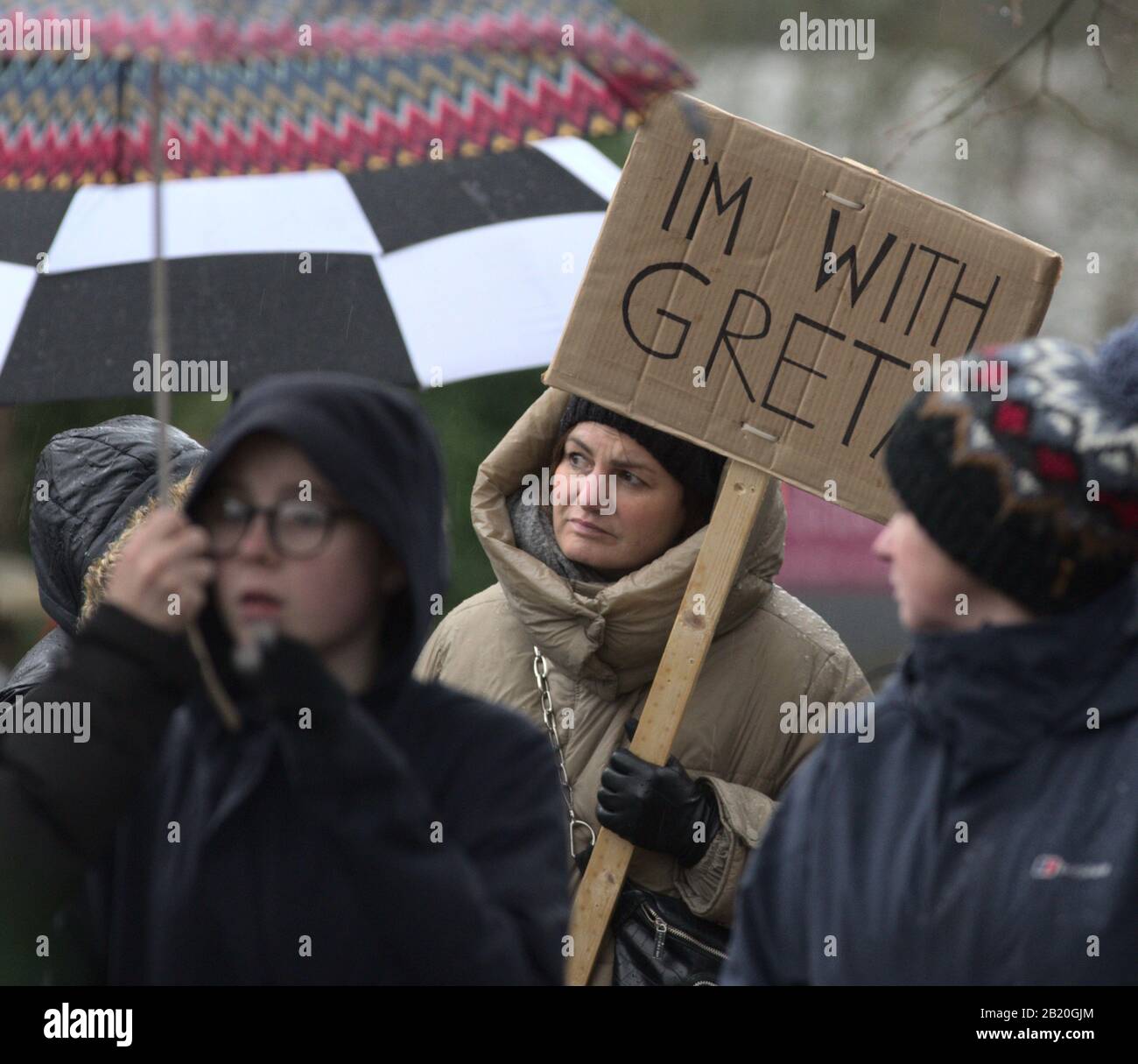Greta thunberg placard hi-res stock photography and images - Alamy
