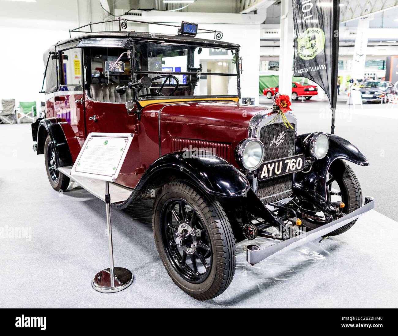 1934 Austin Low Loader Taxi Cab The Classic Car Show London 2020 Stock ...
