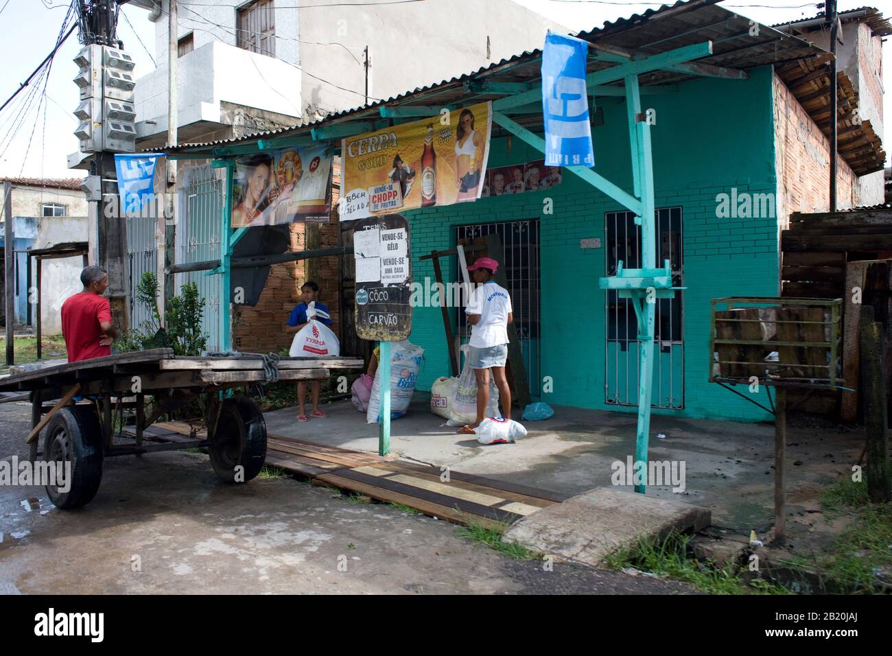 Bar, Barreiro Slum, Belém, Pará, Brazil Stock Photo - Alamy
