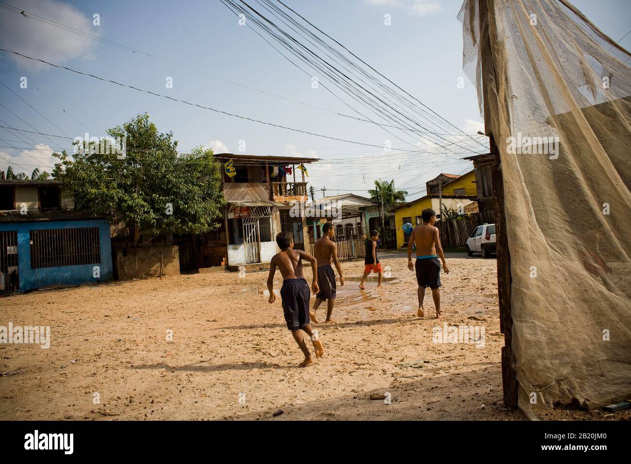 Streets, Field, Barreiro Slum, Belém, Pará, Brazil Stock Photo - Alamy