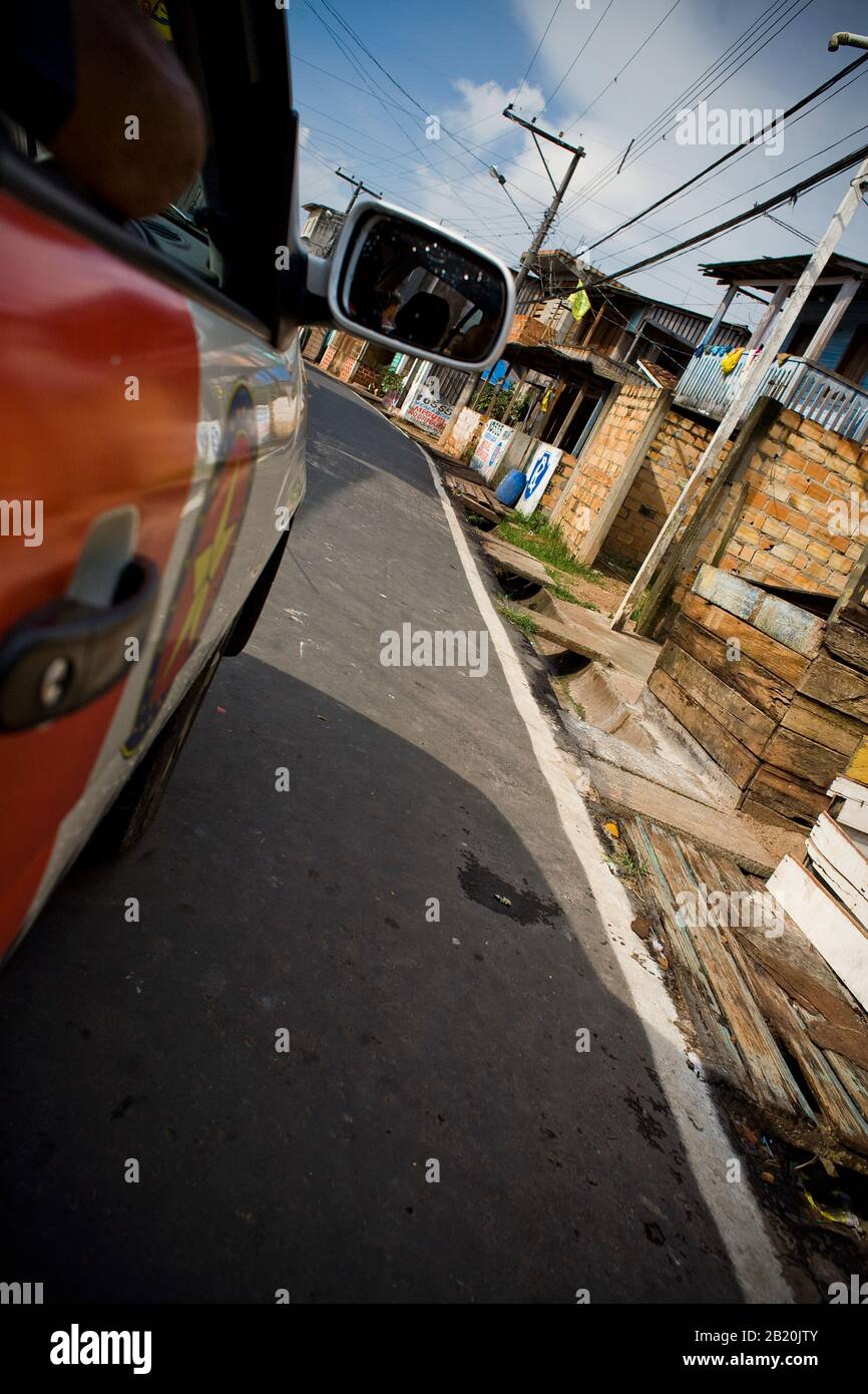 Car of Police, Barreiro Slum, Belém, Pará, Brazil Stock Photo - Alamy