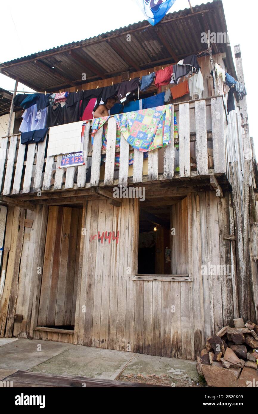Hut, Barreiro Slum, Belém, Pará, Brazil Stock Photo - Alamy