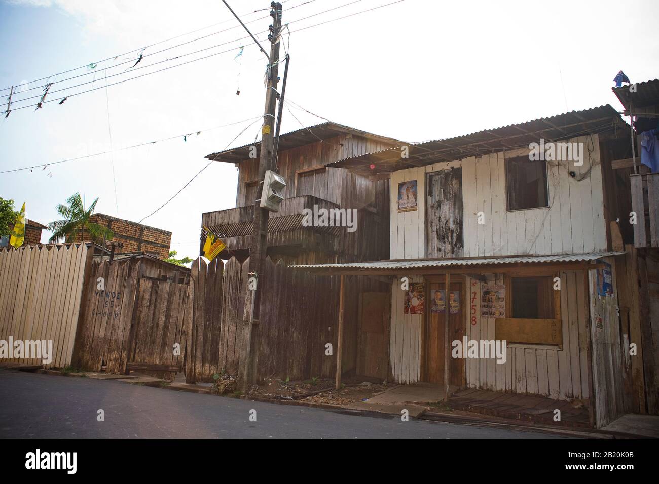 Street, Houses, Barreiro Slum, Belém, Pará, Brazil Stock Photo - Alamy