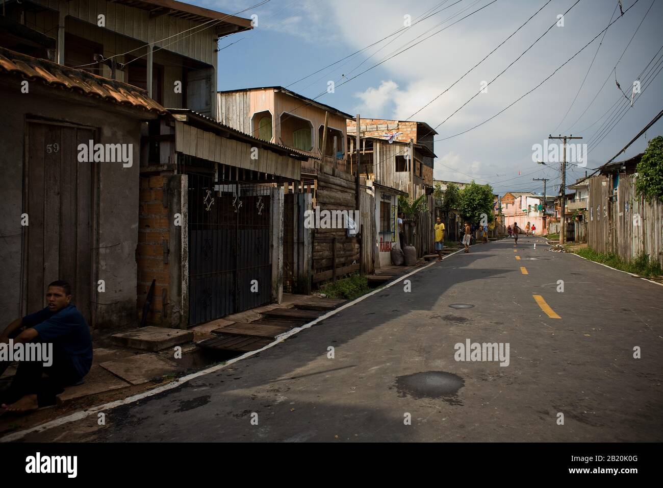 Street, Houses, Barreiro Slum, Belém, Pará, Brazil Stock Photo - Alamy