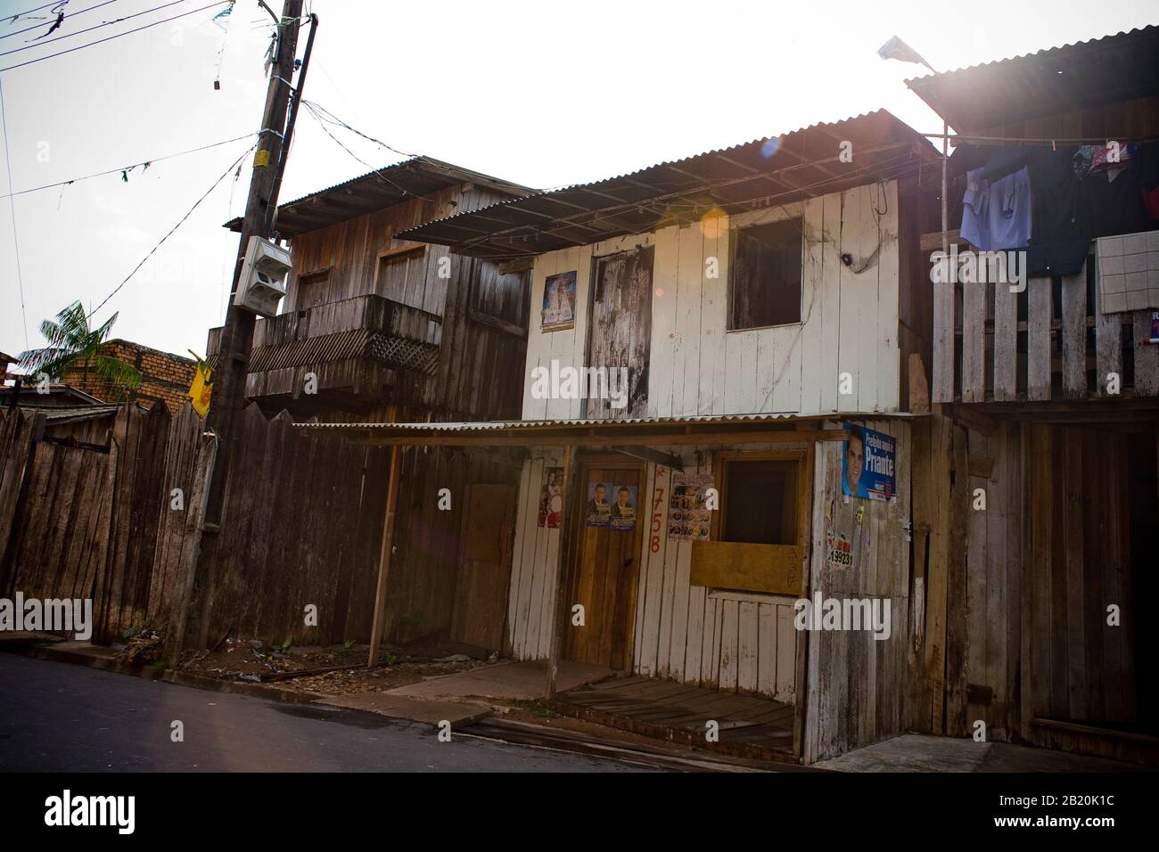 Street, Houses, Barreiro Slum, Belém, Pará, Brazil Stock Photo - Alamy