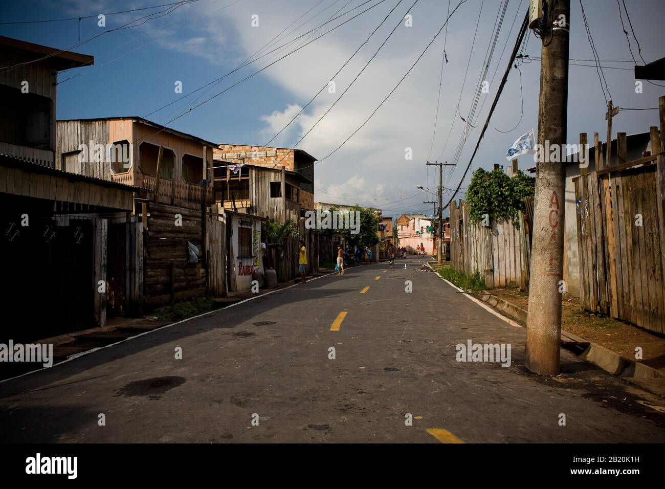 Street, Houses, Barreiro Slum, Belém, Pará, Brazil Stock Photo - Alamy