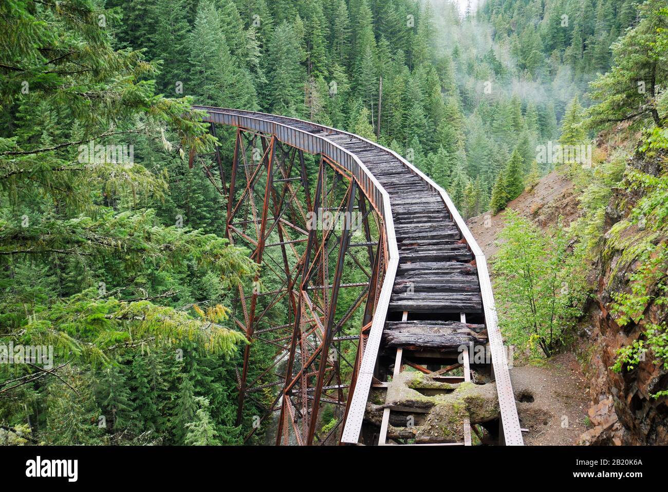 Abandoned trestle in Canadian rocky mountains Stock Photo - Alamy