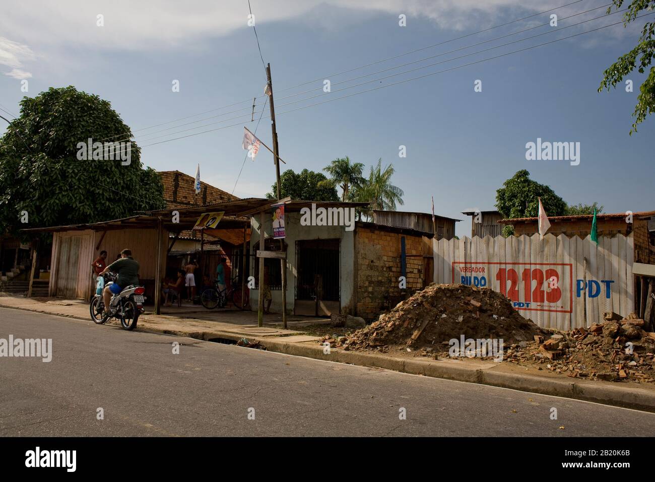 Street, Houses, Barreiro Slum, Belém, Pará, Brazil Stock Photo - Alamy