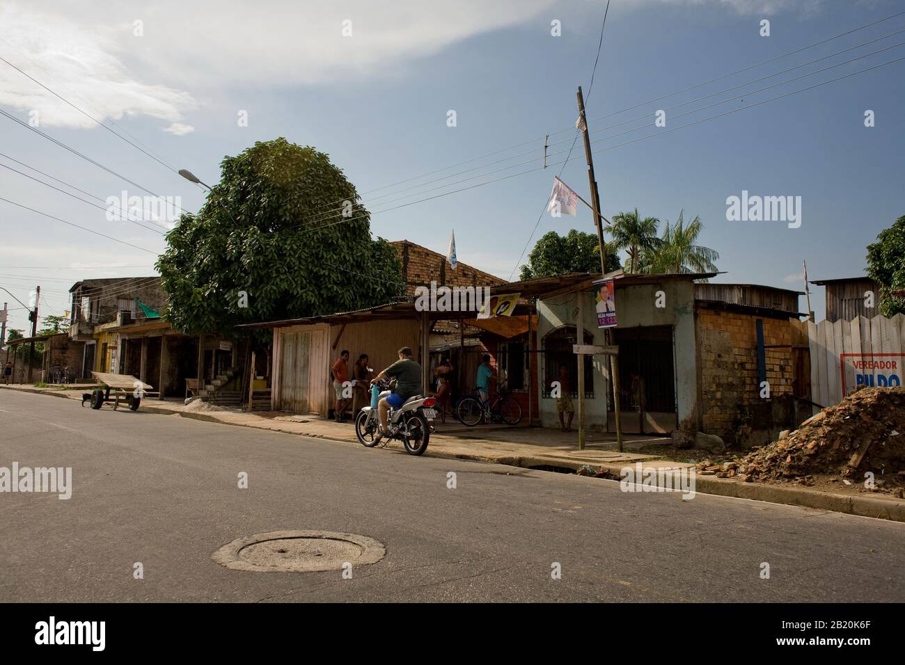 Street, Houses, Barreiro Slum, Belém, Pará, Brazil Stock Photo - Alamy