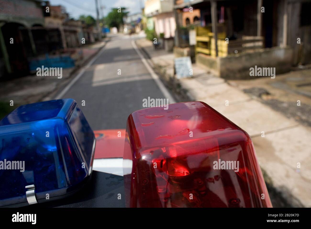 Streets, Siren, Barreiro Slum, Belém, Pará, Brazil Stock Photo - Alamy