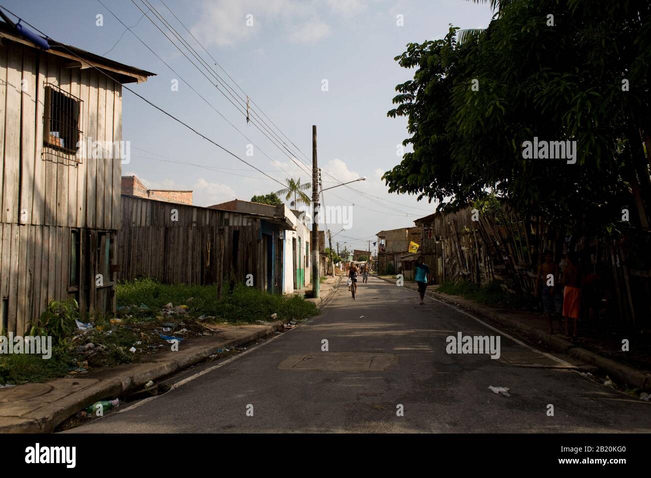 Street, Houses, Barreiro Slum, Belém, Pará, Brazil Stock Photo - Alamy
