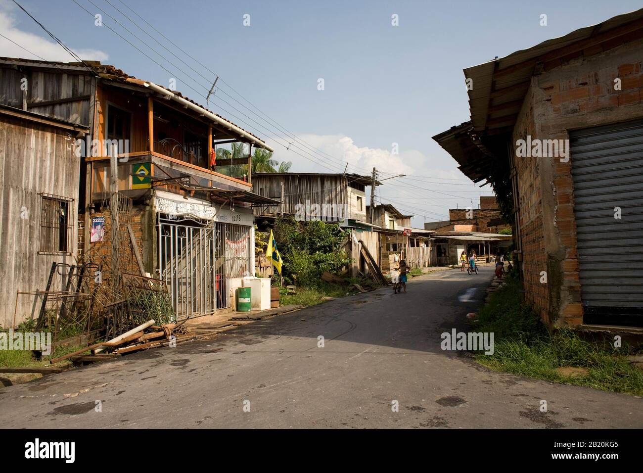Street, Houses, Barreiro Slum, Belém, Pará, Brazil Stock Photo - Alamy