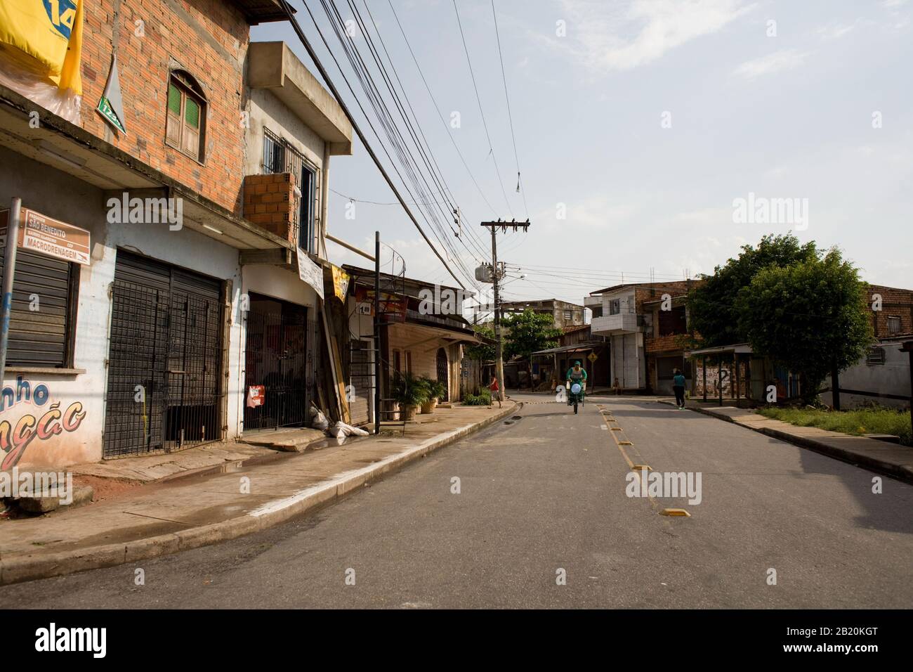 Street, Houses, Barreiro Slum, Belém, Pará, Brazil Stock Photo - Alamy