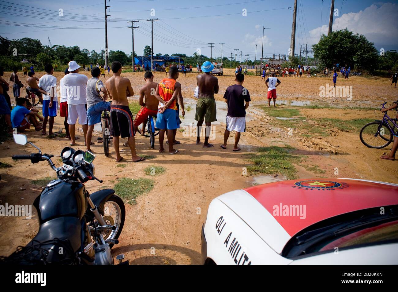 Game of Soccer, Barreiro Slum, Belém, Pará, Brazil Stock Photo - Alamy